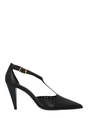 Pinko Pointed Toe T-bar Pumps - Black