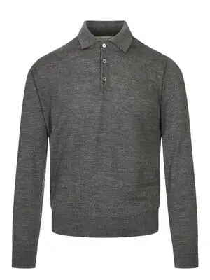 Canali Long-sleeve Polo Shirt - No