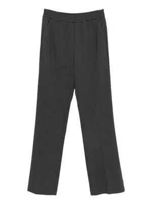 Pinko Elasticated Waistband Straight-leg Trousers - Black