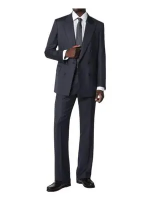 TOM FORD Two-piece Set: Long-sleeve Suit Jacket And Trousers - Navy