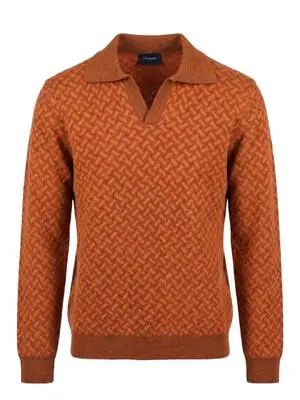 DRUMOHR Geometric Patterned Cashmere Sweater - No