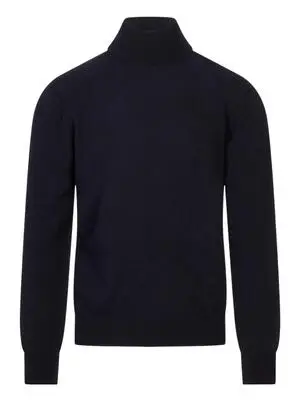 Agnona Long-sleeve High-neck Top - Black