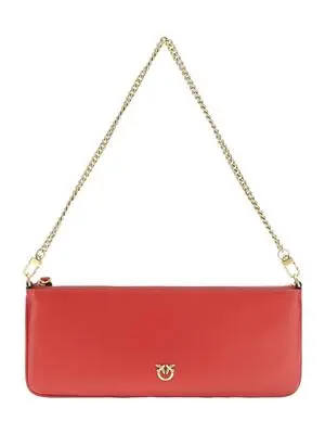 Pinko Horizontal Flat Chain Shoulder Bag - Red