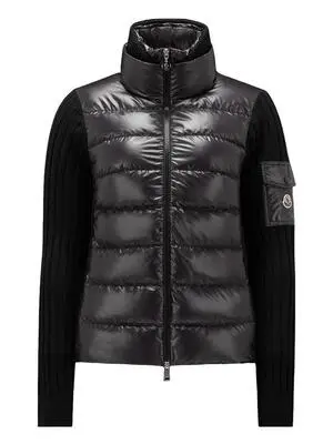 Moncler Panelled Zip-up Padded Jacket - Black