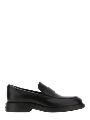 Hogan Leather Loafers - Black