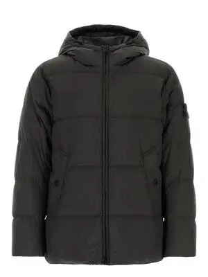 Stone Island Graphite Nylon Down Jacket - Grey