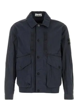 Stone Island Nylon Windbreaker - Blue