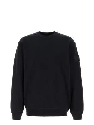 Stone Island Stretch Cotton Sweatshirt - Black