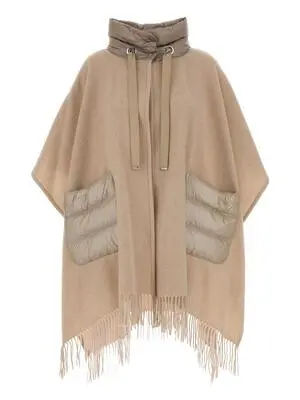 Herno Wool Blend Cape - Pink