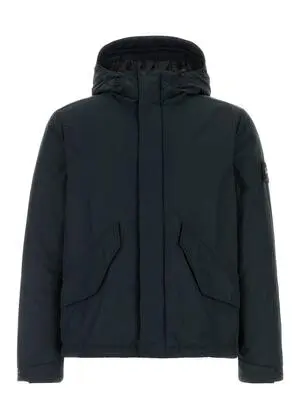 Stone Island Padded Polyester Blend Jacket - Blue