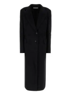 Our Legacy Long Wool Blend Coat - Black