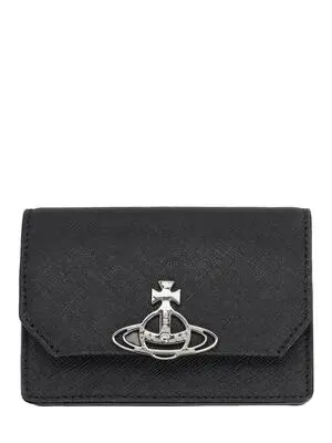 VIVIENNE WESTWOOD Orb Detail Card Holder - Black