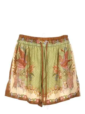 Zimmermann Printed Silk Shorts - Multicolor