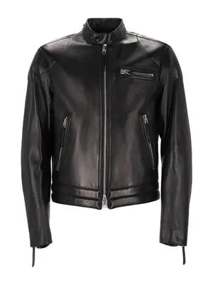 TOM FORD Calf Leather Jacket - Black