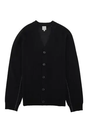Paul Smith 100% Merino Wool Cardigan - Black
