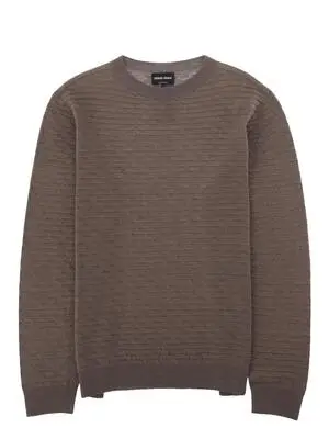 Giorgio Armani Textured Pullover - Cream