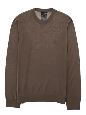Giorgio Armani GIORGIO ARMANI Crew Neck Pullover White