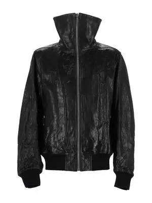 Rick Owens Zip-up Bomber Jacket - Black