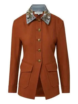 Veronica Beard Laramie Dickey Jacket - Rust