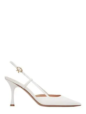 GIANVITO ROSSI Ascent High Heel Slingbacks - White