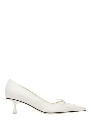 JIMMY CHOO Scarlett 50 Kitten Heel Pumps - Latte
