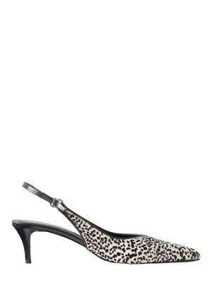 Isabel Marant Étoile Polyn Calf Hair Slingback Pumps - Black