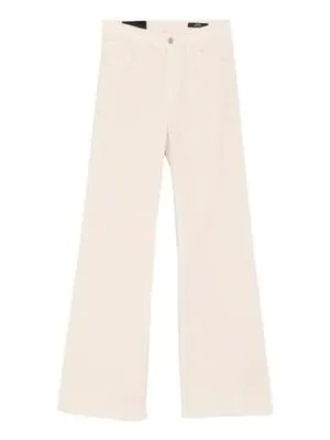 DONDUP Amber Flared-leg Trousers - Ivory