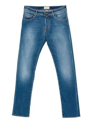 Jacob Cohen Faded Straight-leg Jeans - Blue