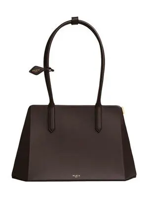 Alaïa Prisme Leather Shoulder Bag - Brown