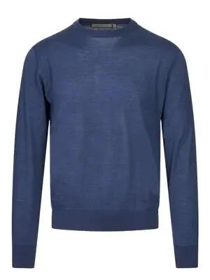 Canali Long-sleeve Knit Top - Blue