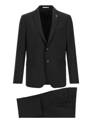 Pal Zileri Single-breasted Wool Suit - Grey