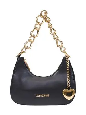 Moschino Chain Shoulder Bag - Black