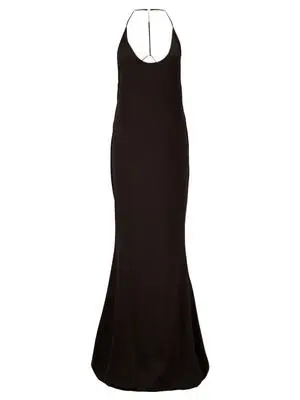 TOM FORD Tom Ford Strappy Maxi Dress With High-Low Hem Brown