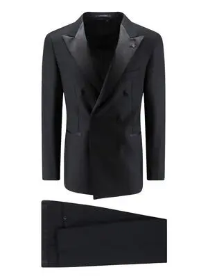 Tagliatore Double-breasted Suit - Black