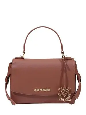 Moschino Top Handle Shoulder Bag - Brown