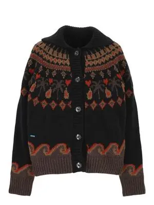 Alanui Long Sleeve Sweater - Black/multicolor