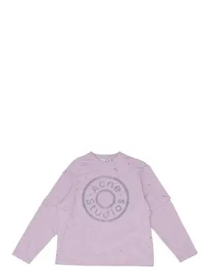 Acne Studios Logo Printed T-shirt - Pink
