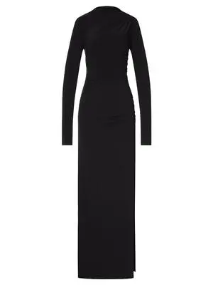 Andamane The Attico Sophie Long Dress With Open Back - Black