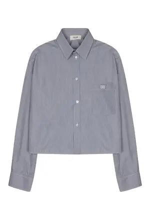 Celine Triomphe Cropped Shirt - Multicolor