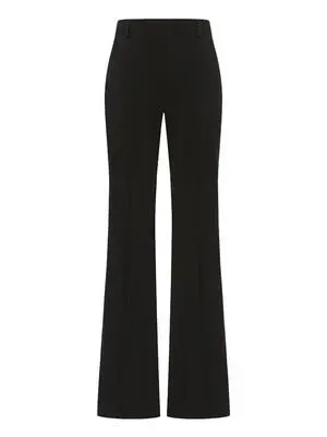 SPORTMAX SPORTMAX Flared Trousers In Stretch Wool