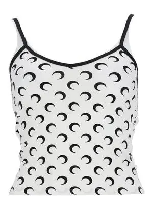 MARINE SERRE Moon Print Jersey Top - White