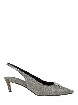Celine Alma Triomphe Slingback 50 - Silver