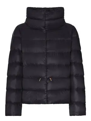 Herno Padded Down Jacket With Wrap-around Collar - Black