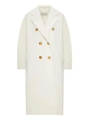 Max Mara Madame Double-breasted Coat - White