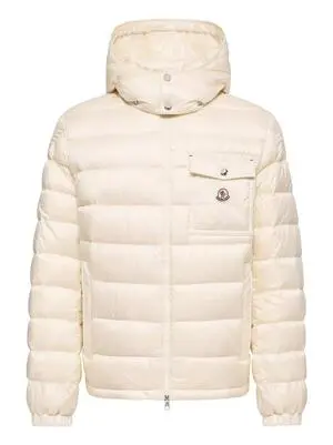 Moncler Verith Short Hooded Puffer Jacket - Cream