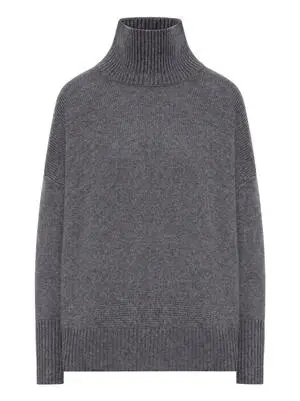 LISA YANG LISA YANG Heidi Cashmere Ribbed Turtleneck Sweater Multicolor