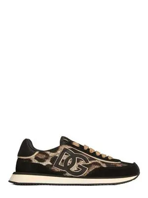 Dolce & Gabbana Dolce & Gabbana Leo Print Trainers Brown
