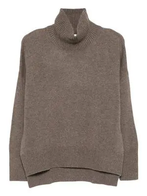 LISA YANG Cashmere Turtleneck Sweater - Brown