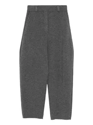 LISA YANG Grey Cashmere Wide Leg Trousers - Gray