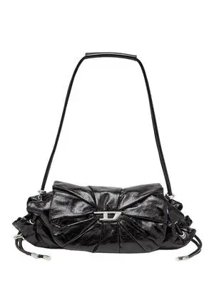 DIESEL® Calf Leather Shoulder Bag - Black